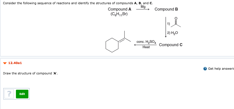Solved Consider the following sequence of reactions and | Chegg.com