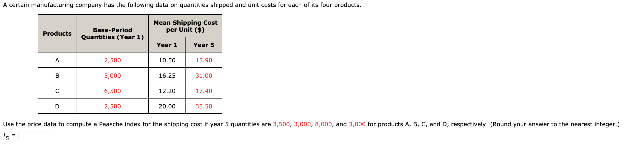 Solved A certain beverage company provides a complete line | Chegg.com