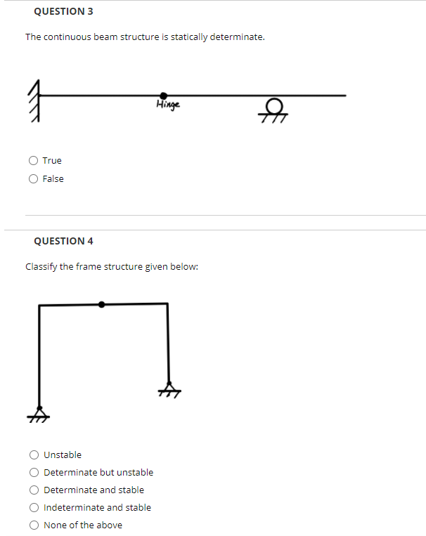 Solved QUESTION 3 The continuous beam structure is | Chegg.com