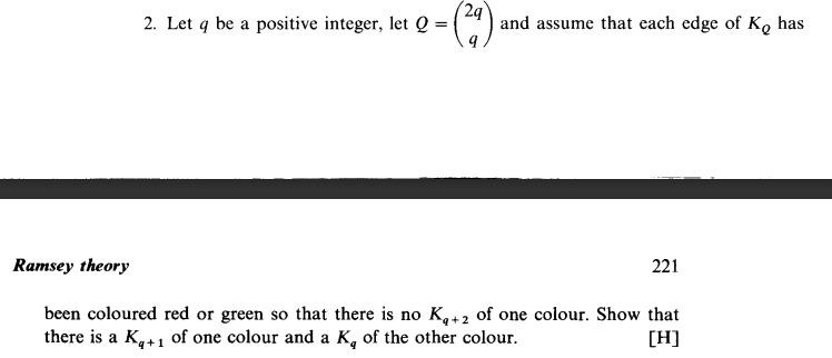Combinatorics - Ramsey Theory Please help with how | Chegg.com