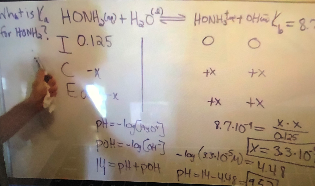 Solved HNOH2(aq)+H2O(l) HONH3(aq)+OH-(aq). | Chegg.com