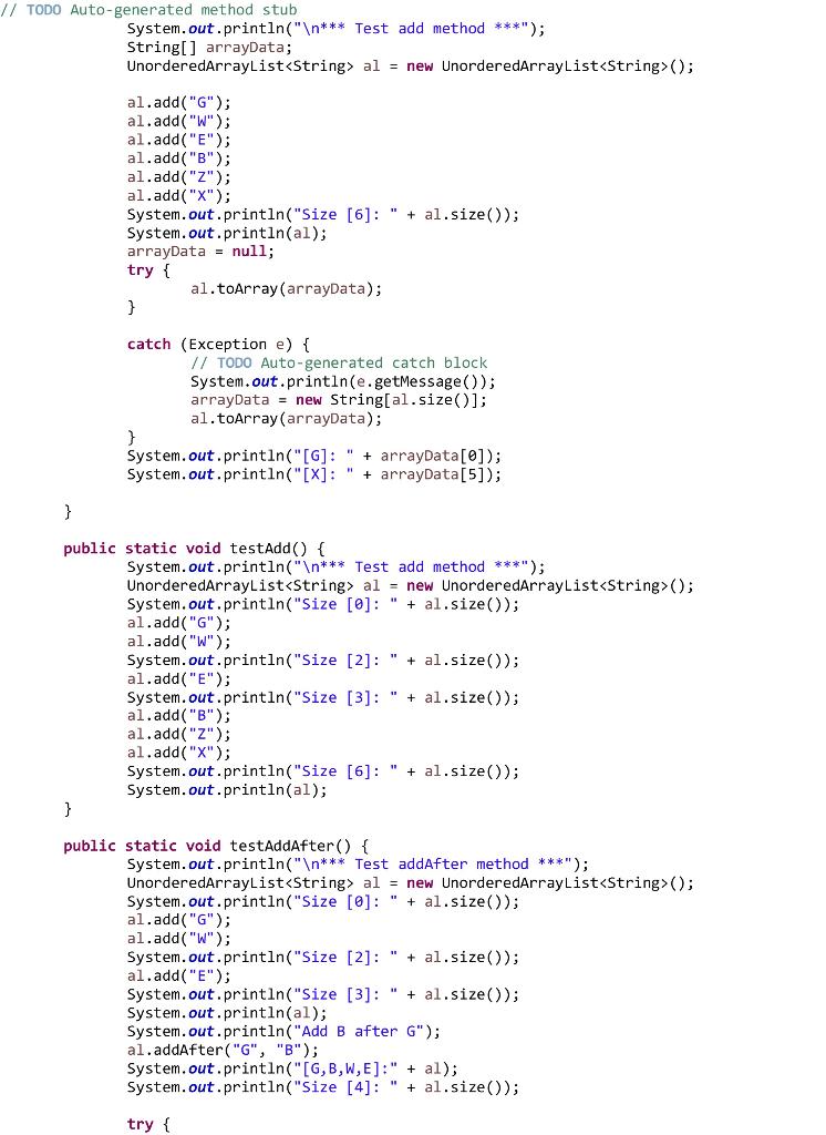 Solved a. Expand The Array Based List Implementations Modify | Chegg.com