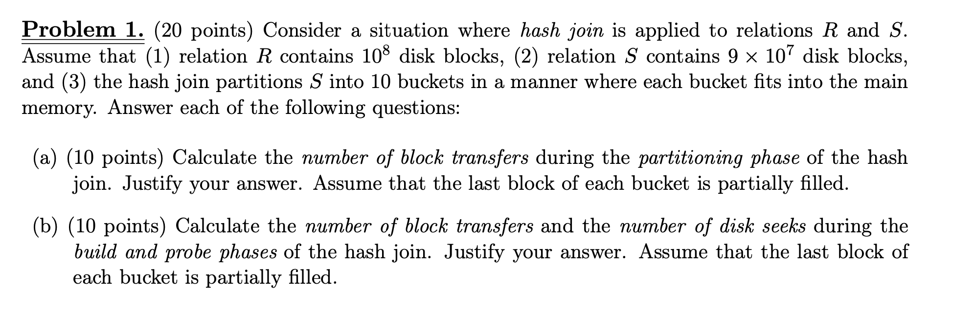 Solved Problem 1 20 Points Consider A Situation Where
