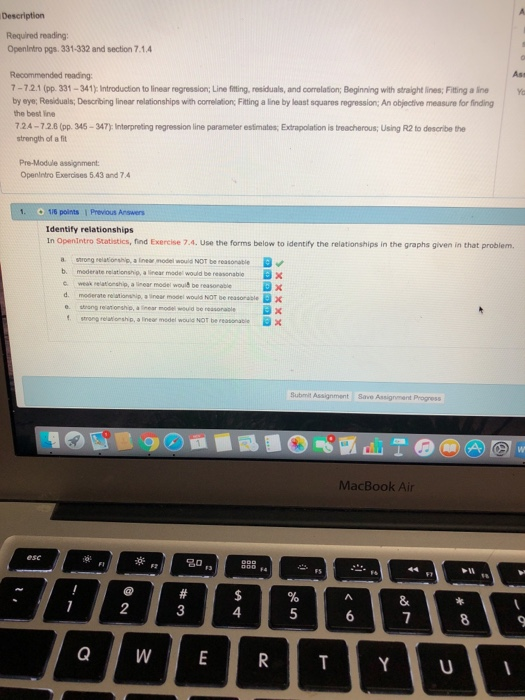 Solved Description Required reading: Openintro pgs. 331-332 | Chegg.com