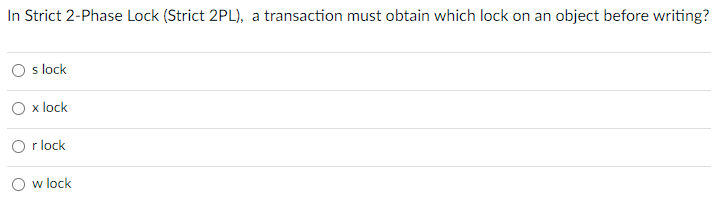 Solved In Serial Schedules All The Transactions Execute