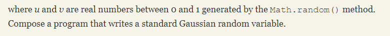 2.1.25 Gaussian random values. Experiment with the | Chegg.com