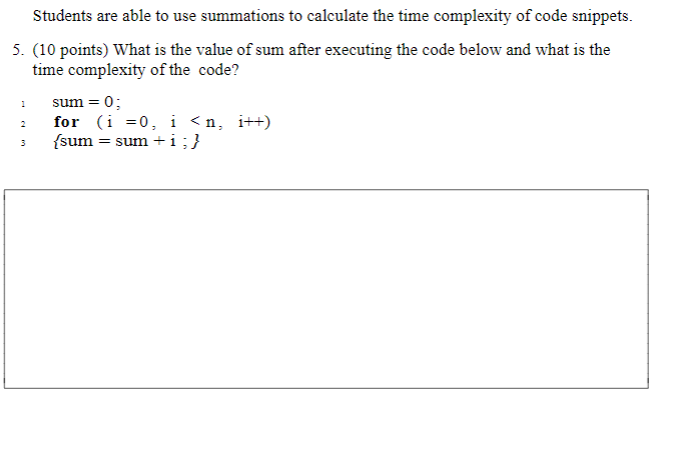 Solved Students are able to use summations to calculate the | Chegg.com
