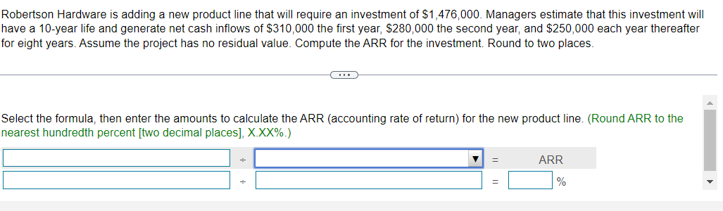 Solved Robertson Hardware is adding a new product line that | Chegg.com