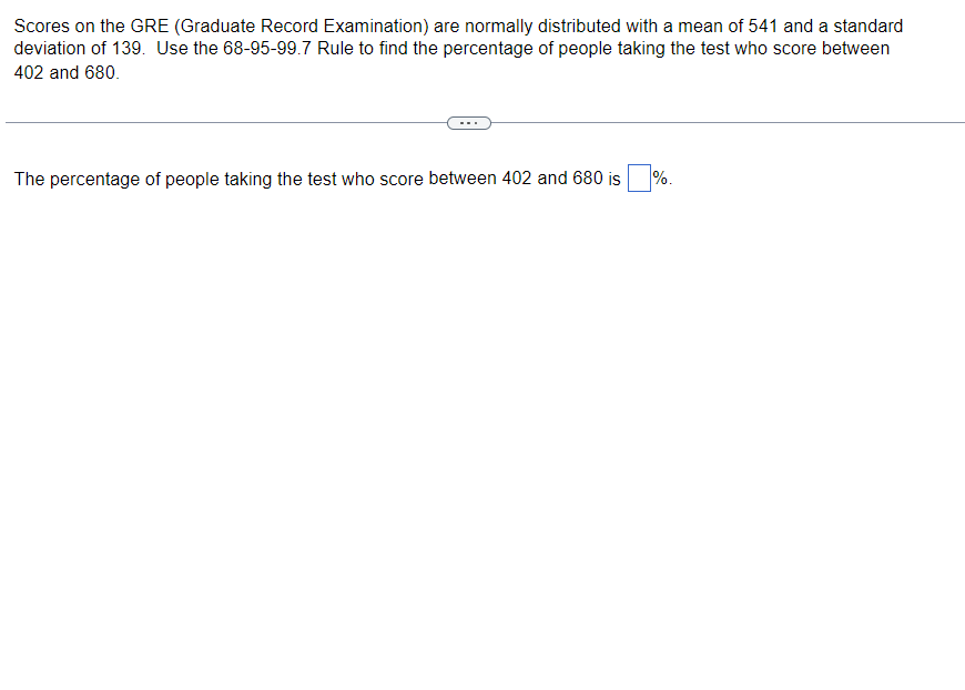 Solved Scores on the GRE (Graduate Record Examination) are | Chegg.com