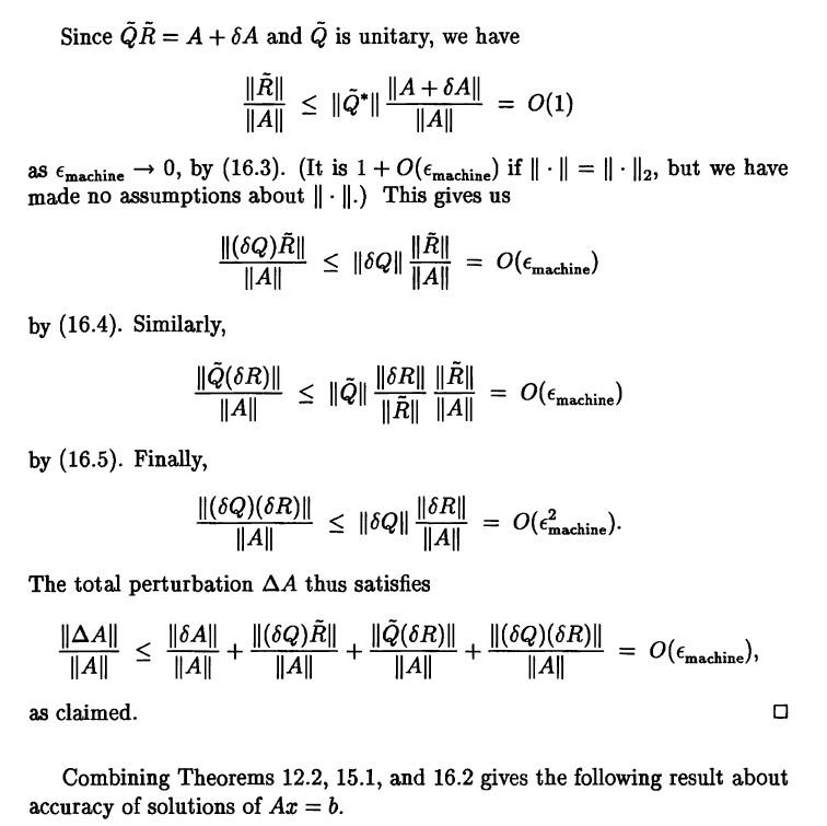 Question 23 2 Page 177 Numerical Linear Algebra