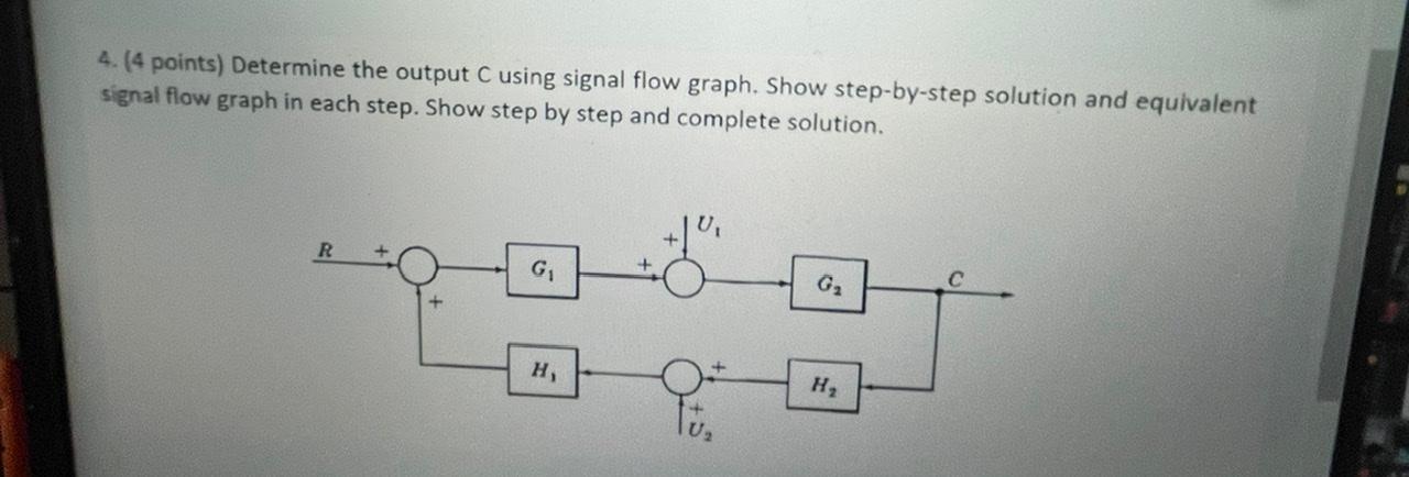 Solved 4. (4 points) Determine the output C using signal | Chegg.com