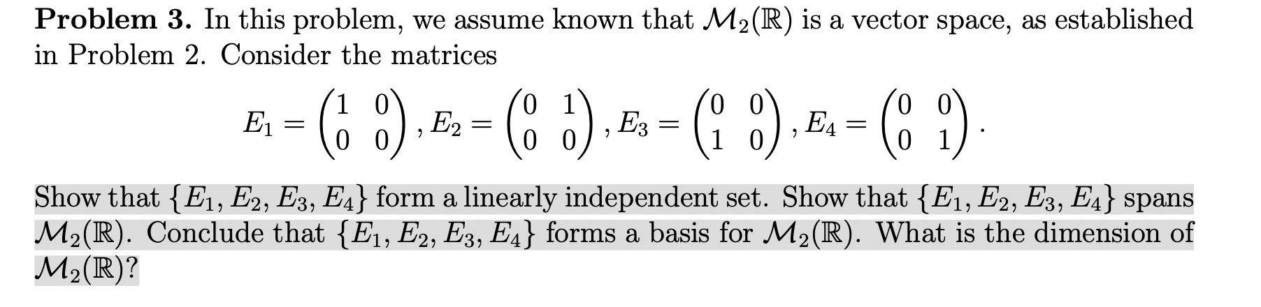 Solved Problem 3. In this problem, we assume known that | Chegg.com