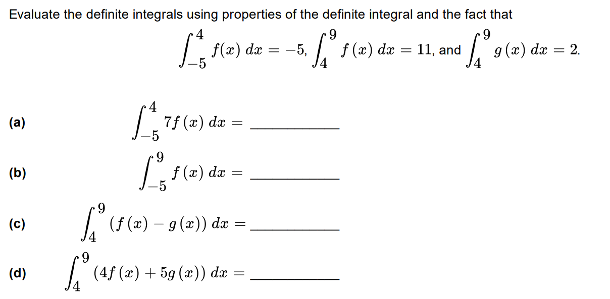 Solved Evaluate the definite integrals using properties of | Chegg.com