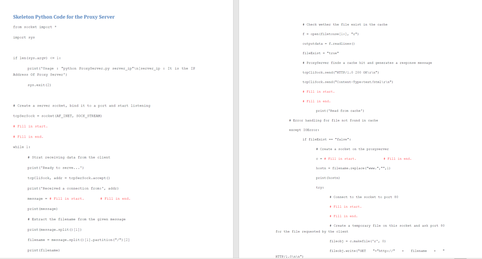 Solved Project #1 -HTTP Web Proxy Server Code Below you will | Chegg.com