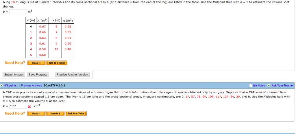 Solved A log 10 m long is cut at 1-meter intervals and its | Chegg.com