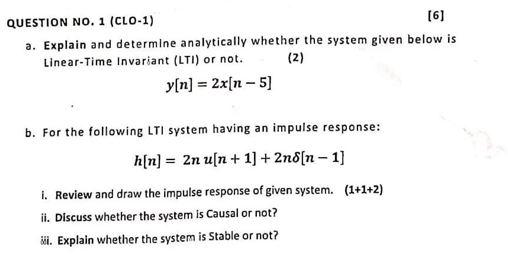 Solved a. Explain and determine analytically whether the | Chegg.com