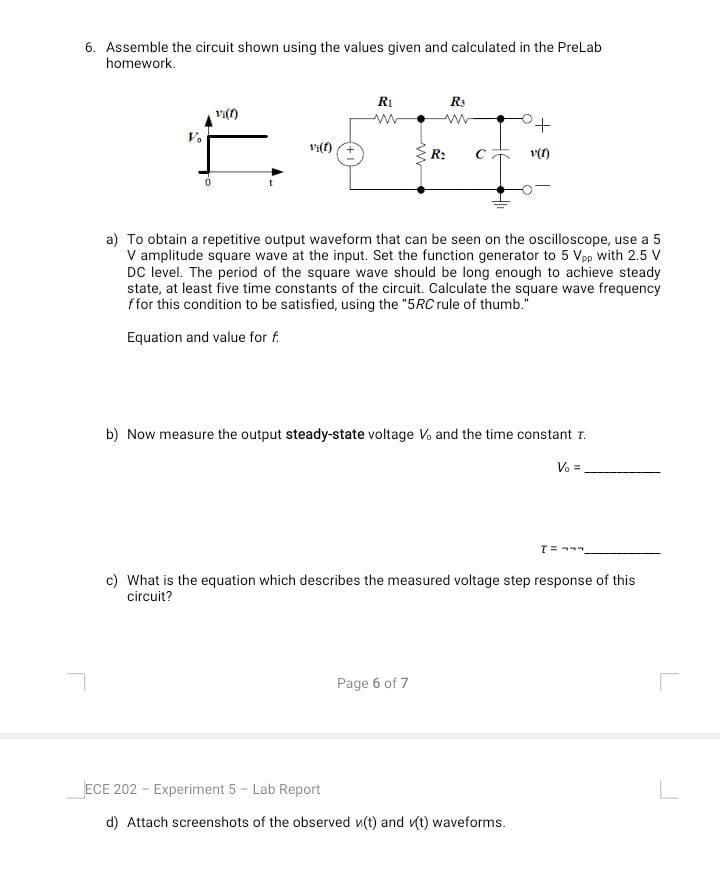 Solved Solve question no 6 by using question no 3 values | Chegg.com