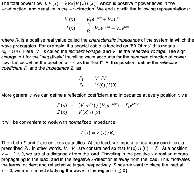 Solved = 5. The load impedance Z. and reflection coefficient | Chegg.com