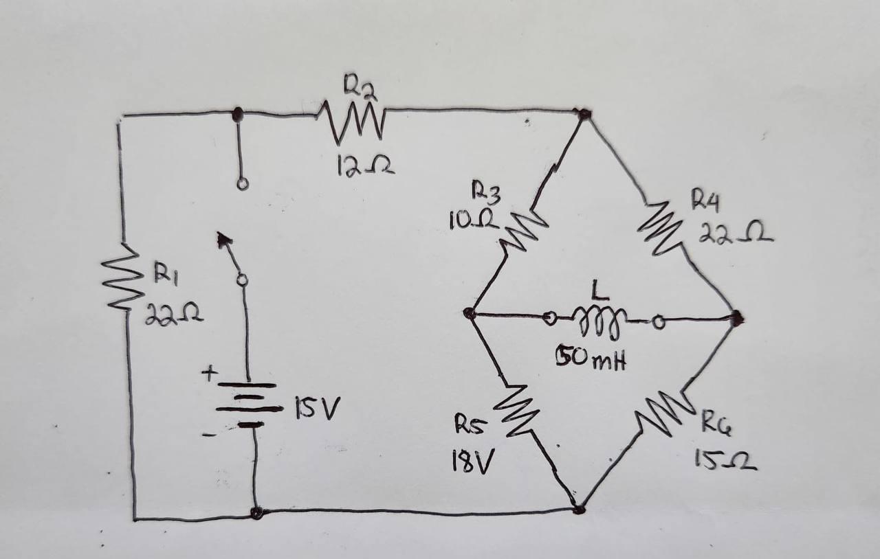 Solved Determine the time constant for the circuit | Chegg.com