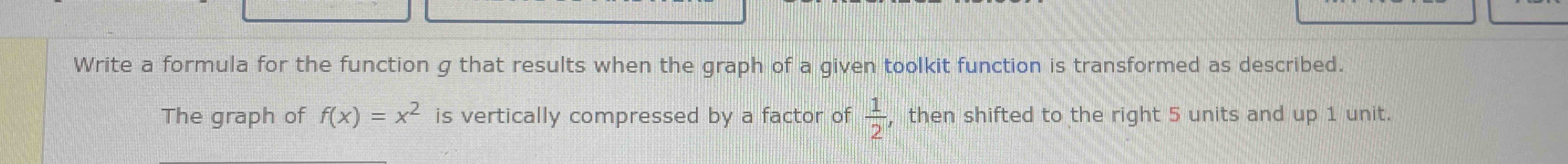 Solved the graph os f(x)Write a formula for the function g | Chegg.com