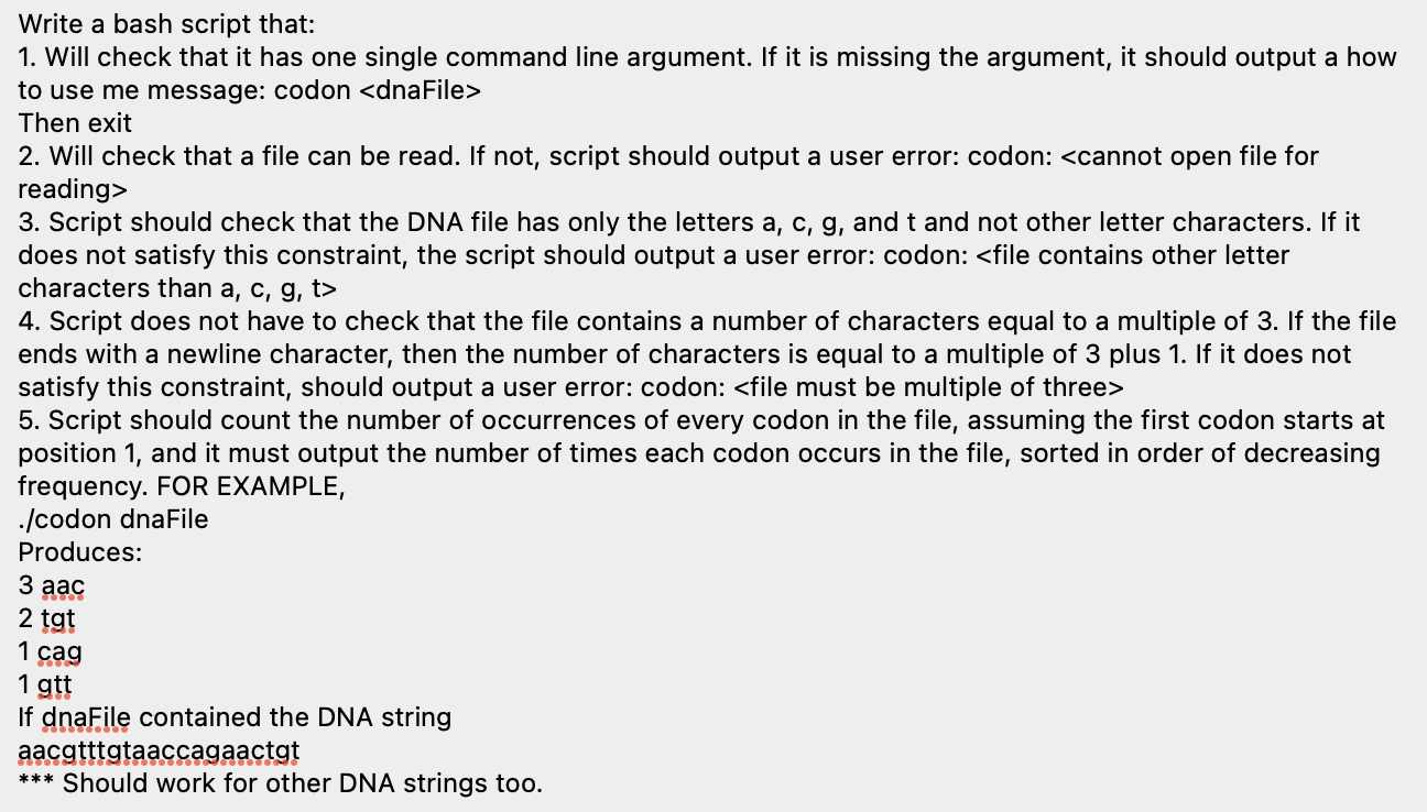 Solved Write a bash script that: 1. Will check that it has | Chegg.com