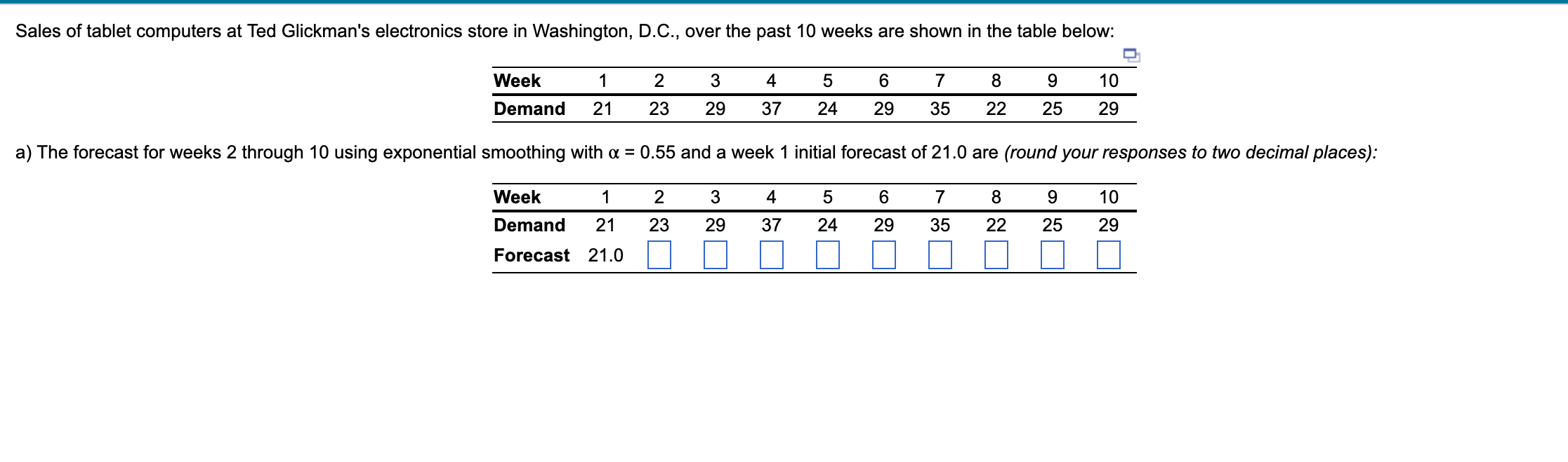 Solved This exercise contains only parts b,c, and d. b) | Chegg.com