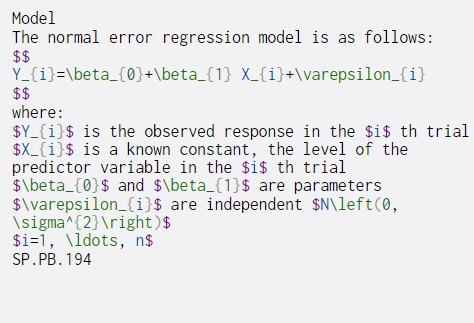 Solved Model The normal error regression model is as | Chegg.com