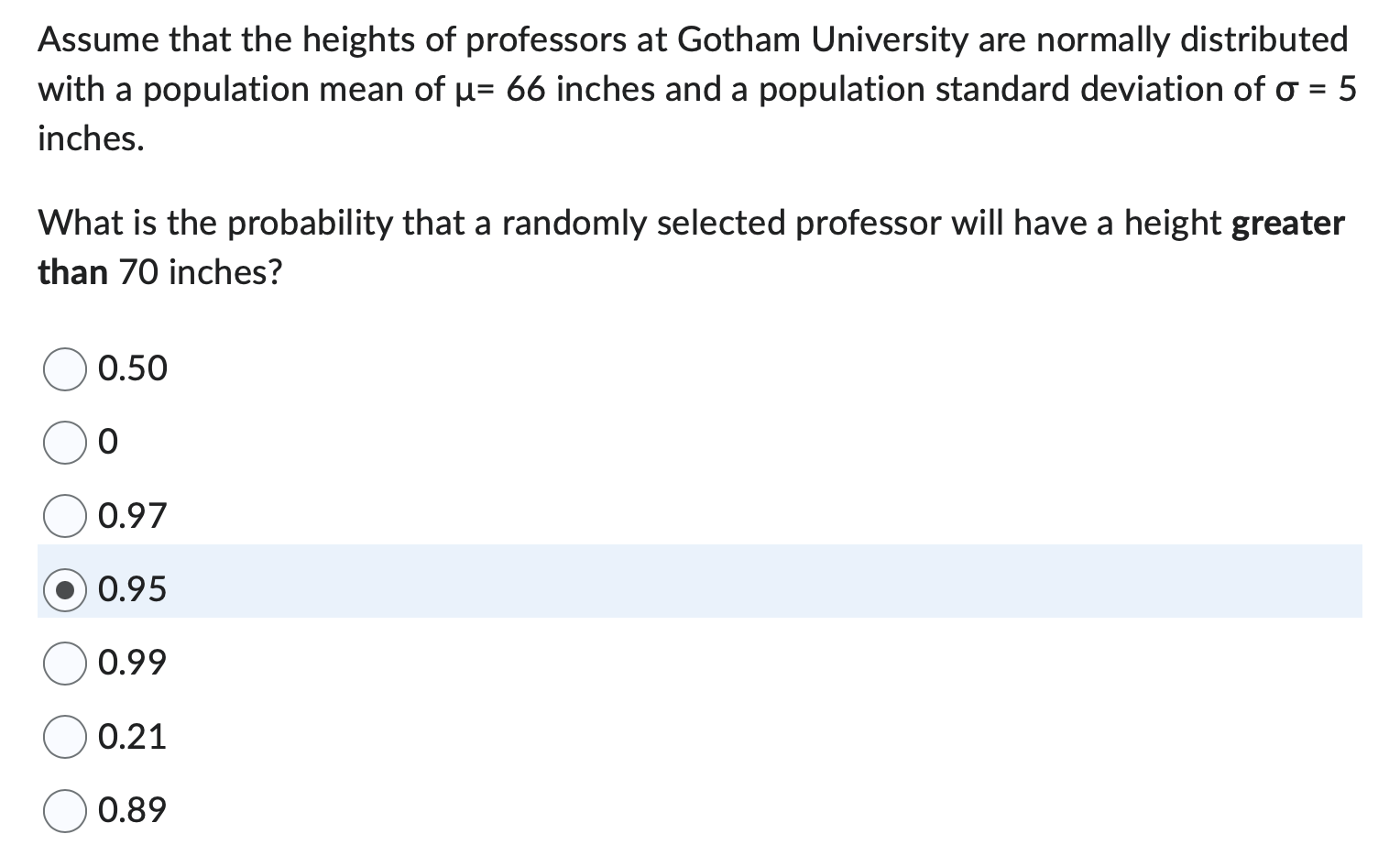 Solved Assume that the heights of professors at Gotham | Chegg.com