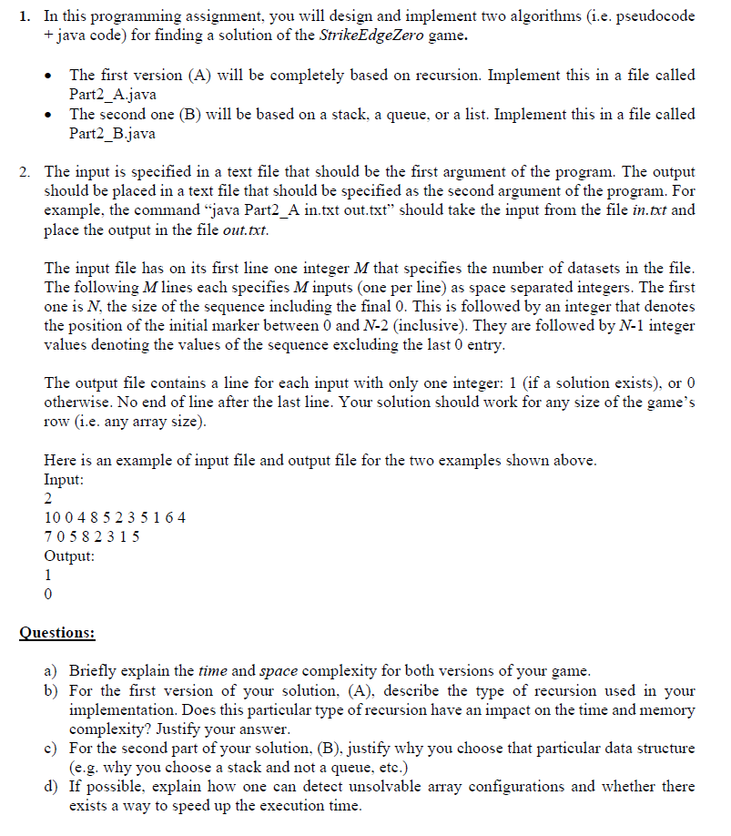 Solved In this programming section you are asked to | Chegg.com