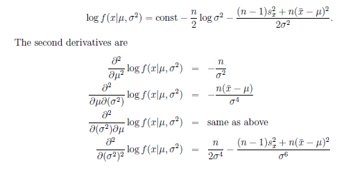 Solved Show that the 2nd derivatives of the normal log | Chegg.com