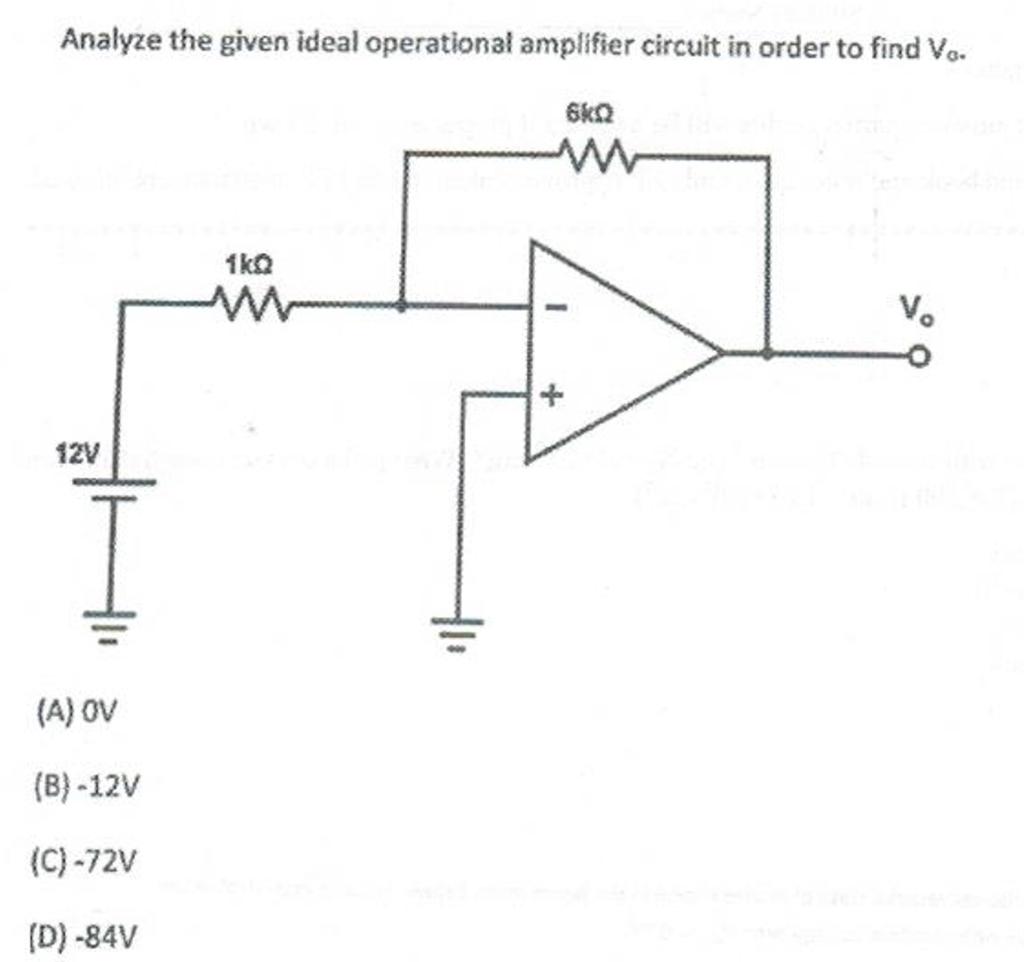 Solved Analyze the given ideal operational amplifier circuit | Chegg.com
