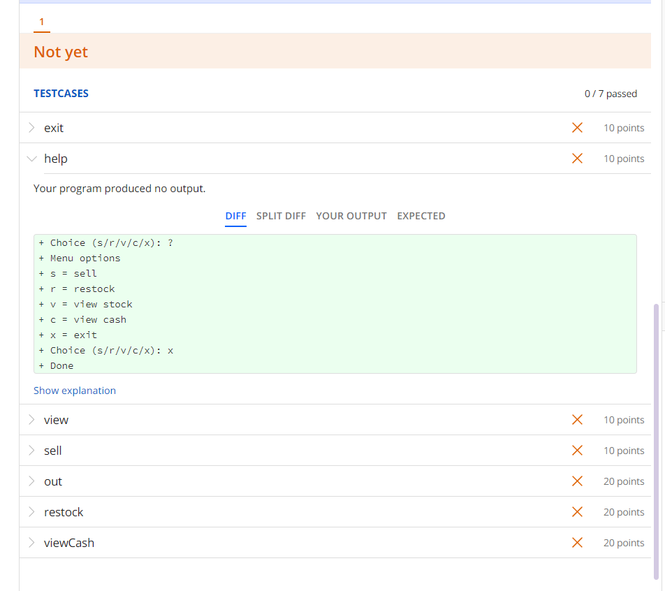 Solved escription Store specification: A store sells one | Chegg.com