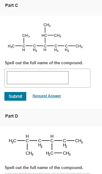 Solved Spell out the full name of the compound. Part B Spell | Chegg.com
