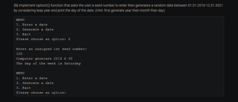 Solved 5.42 LAB **: Program: Day of the Date Zeller's | Chegg.com