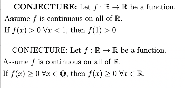 Solved If the conjecture is true, please prove it (write a | Chegg.com