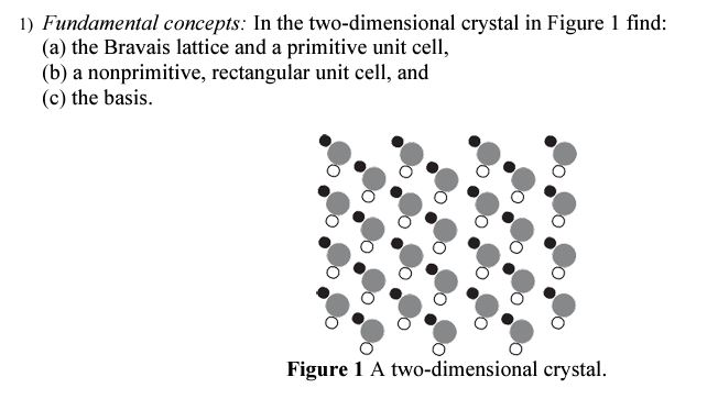 Solved 1) Fundamental concepts: In the two-dimensional | Chegg.com
