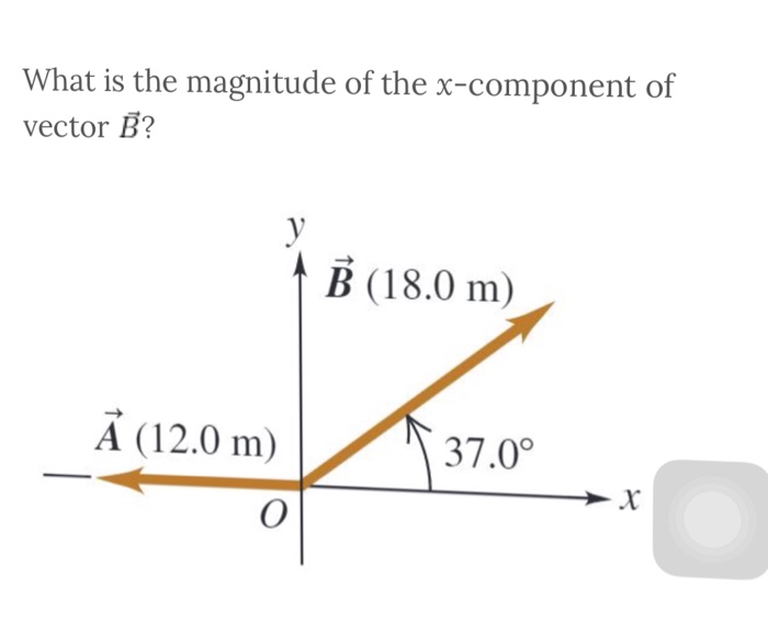 Solved What is the magnitude of the x-component of vector B? | Chegg.com