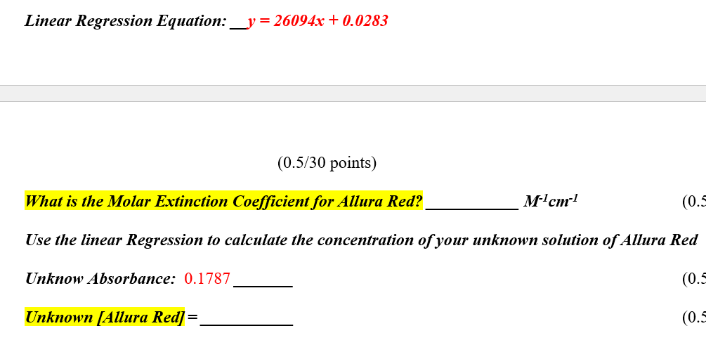 Solved Create a graph of Absorbance at l (504 nm) versus | Chegg.com