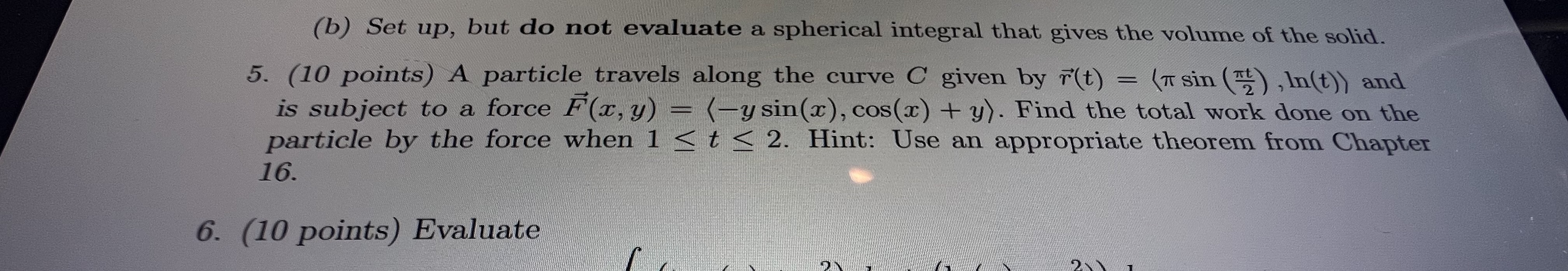 Solved 5. (10 points) A particle travels along the curve \\( | Chegg.com