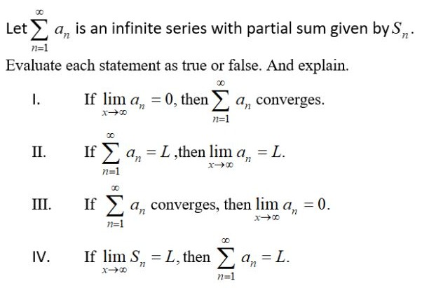 Solved n=1 Let Ža, is an infinite series with partial sum | Chegg.com