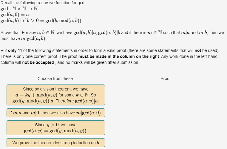 Solved Recall the following recursive function for gcd. gcd | Chegg.com