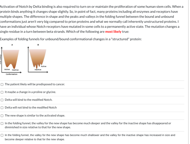Solved Activation of Notch by Delta binding is also required | Chegg.com