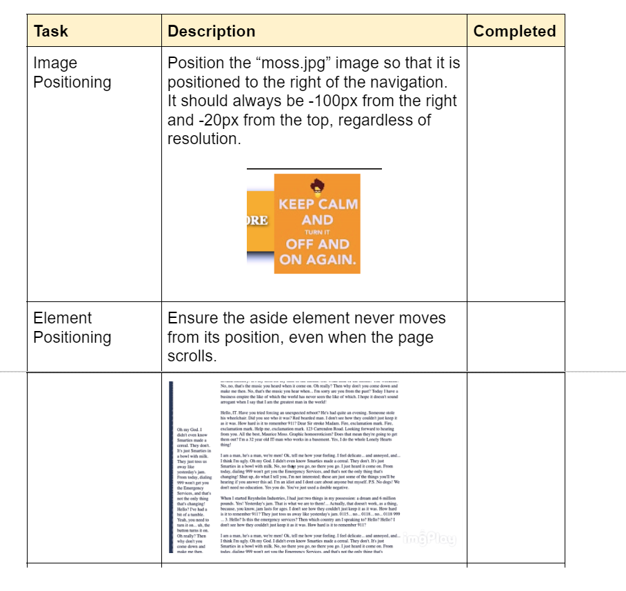 Solved \begin{tabular}{|l|l|l|} \hline & Using flex, align | Chegg.com