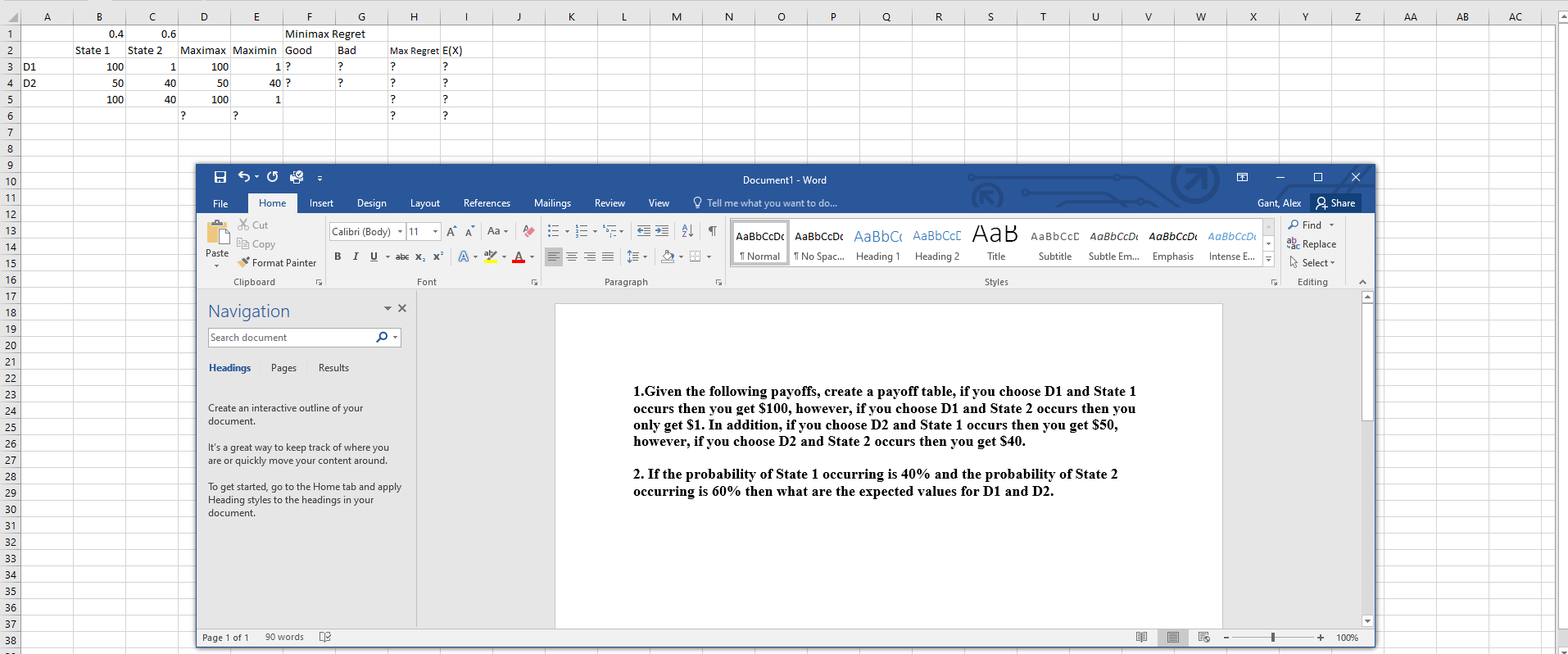 Solved Please answer using excel, question marks are what I | Chegg.com