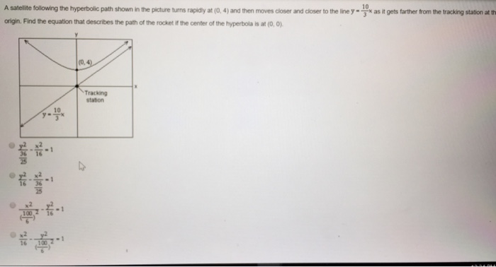 Solved A satelite following the hyperbolic path shown in the | Chegg.com