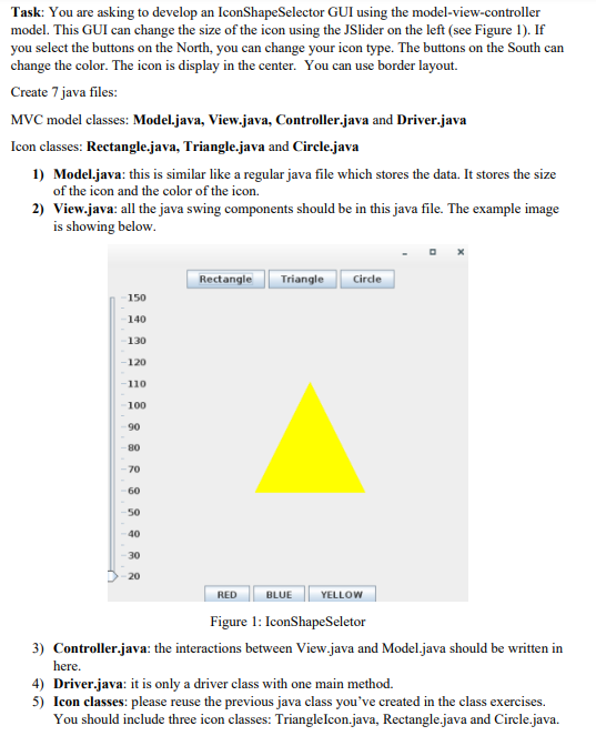 You have to make the triangle, rectangle, and circle | Chegg.com