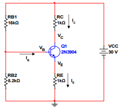 Solved Calculate the values for IB, IE, IC, VB, VE, VC, VBE, | Chegg.com
