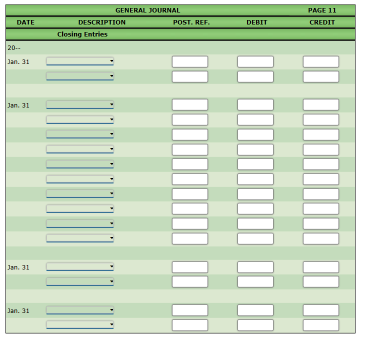 Solved Closing Entries and Post-Closing Trial Balance A work | Chegg.com