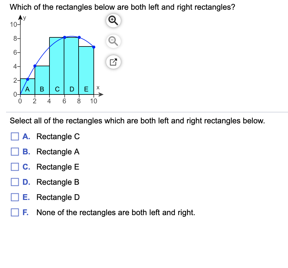 Solved Which of the rectangles below are both left and right | Chegg.com