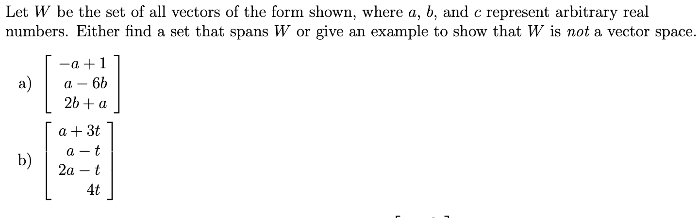 [Solved]: Let W be the set of all vectors of the form show